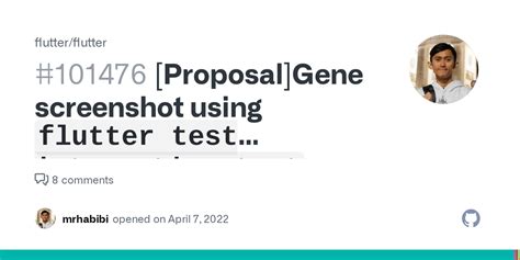 Proposal Generate Screenshot Using Flutter Test Integration Test Command Issue