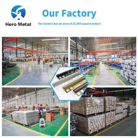 Foshan Customize Ceramic Tile Accessories Metal Profile Round Corner