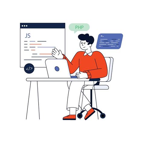 Web Coding Flat Style Design Illustration Stock Illustration Vector Art At Vecteezy
