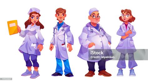 병원 직원 의사 및 간호사 팀 병원에 대한 스톡 벡터 아트 및 기타 이미지 병원 사람들 간호사 Istock