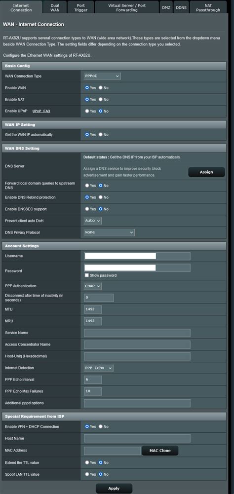 Asus RT AX82U Configuration Plusnet Community
