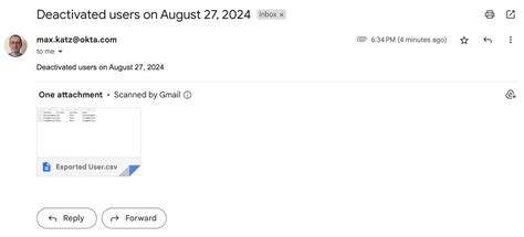 Save Deactivated Users Export As Csv And Email In Okta Workflows Max Katz