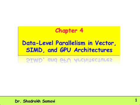 Pdf 5 Data Level Parallelism In Vector Simd And Gpu Architectures
