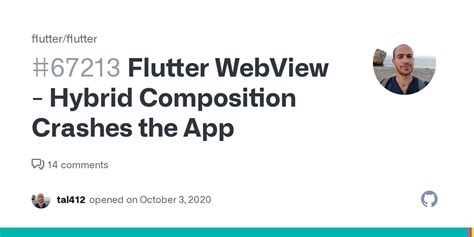 Flutter WebView Hybrid Composition Crashes The App Issue Flutter Flutter GitHub