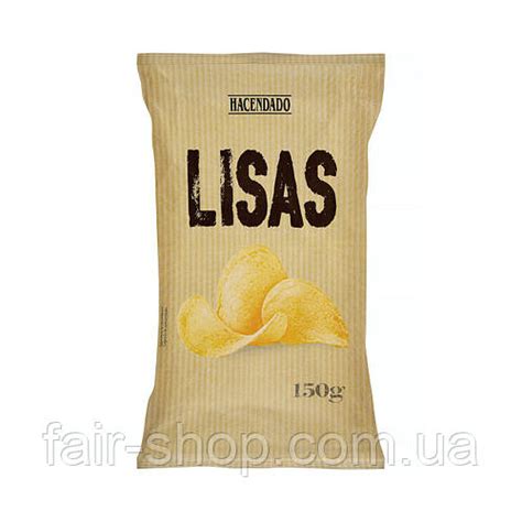 Купить Чипсы Hacendado Smooth potato crisps Hacendado, 150 гр. Доставка ...