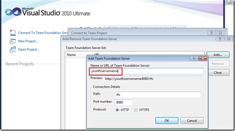 How To Connect To TFS From VS Damir Dobric Posts Developers De