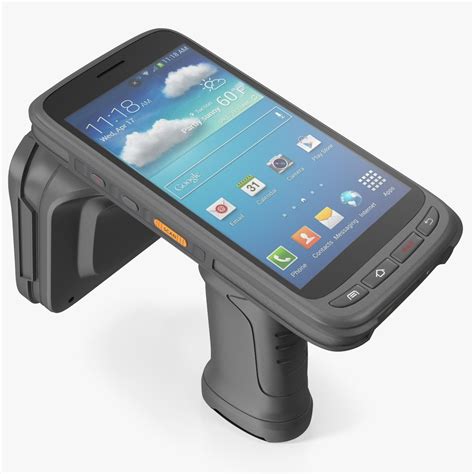 Wireless Rfid Scanner With Barcode Reader 3d Model 44 3ds Blend