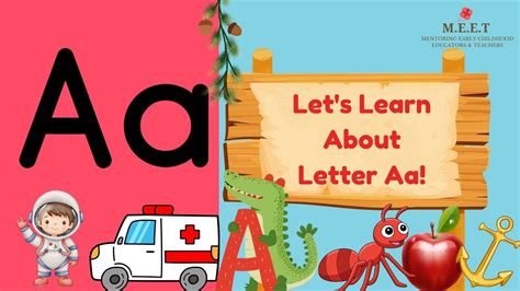 Letter Aa Video For Kindergarten Lets Learn The Alphabet Phonics