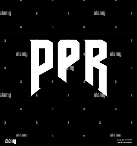 Ppr Letter Logo Design For Technology Company Ppr Logo Design Black And White Color Combination
