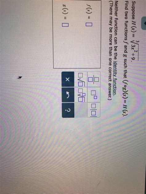 solved suppose h x y 3 squareroot 3x 2 9 find two
