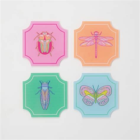 Flutter Acrylic Coasters Fig