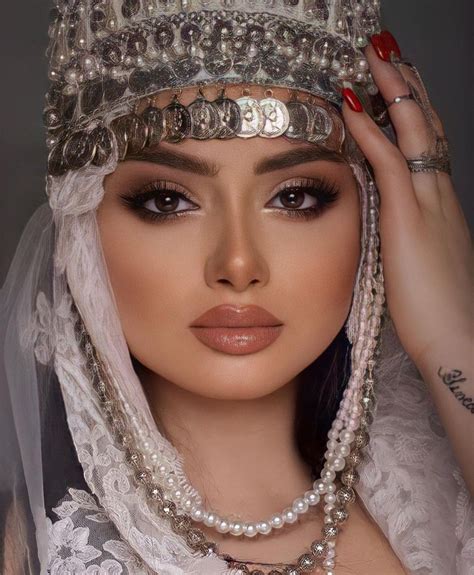 Face Jewellery Headpiece Jewelry Head Jewelry Beautiful Hijab Bright Eye Makeup Arabian