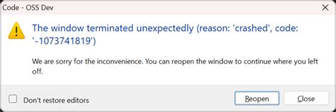 Oss Crashes On Load Under Debugger · Issue 189970 · Microsoftvscode · Github