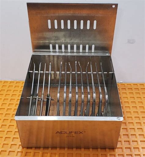 Used Acufex Various Small Joint Arthroscopy Instruments Set Case Orthopedic General For Sale