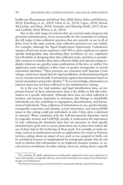 3 The Role Of Measurement Context Measuring Sex Gender Identity And Sexual Orientation The