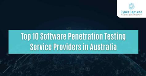 top 10 software penetration testing service providers in australia
