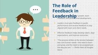 Leadership Giving And Receiving Feedbackpptx