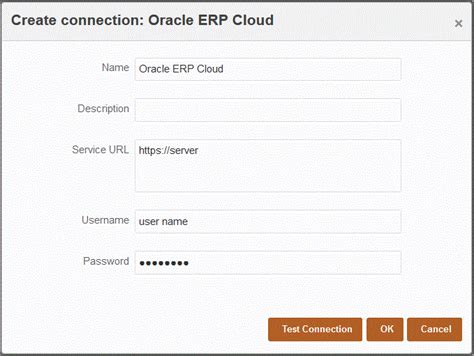 Configuring An Oracle Erp Cloud Connection