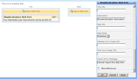 Web Part Sharepoint Custom Webpart 2007 Target Audience Missing