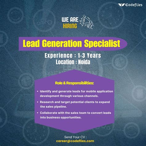Hiring Career Opportunity Leadgeneration Jobopening Noidajobs