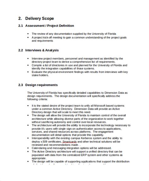 Statement Of Work Template 28 Free PDF Word Excel Documents Download