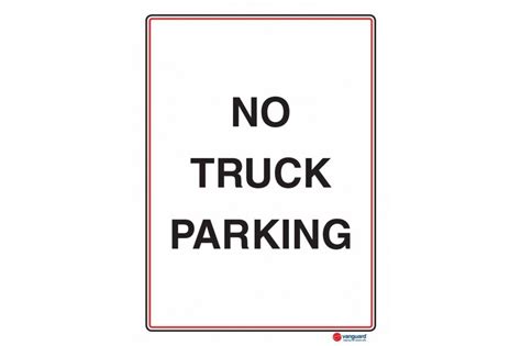 ACM Sign No Truck Parking Vanguard NZ