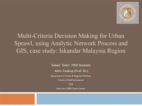 ppt multi criteria decision making for urban sprawl using analytic