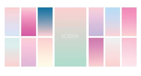 Modern Screen Vector Pastel Gradient Background Vibrant Smooth Soft