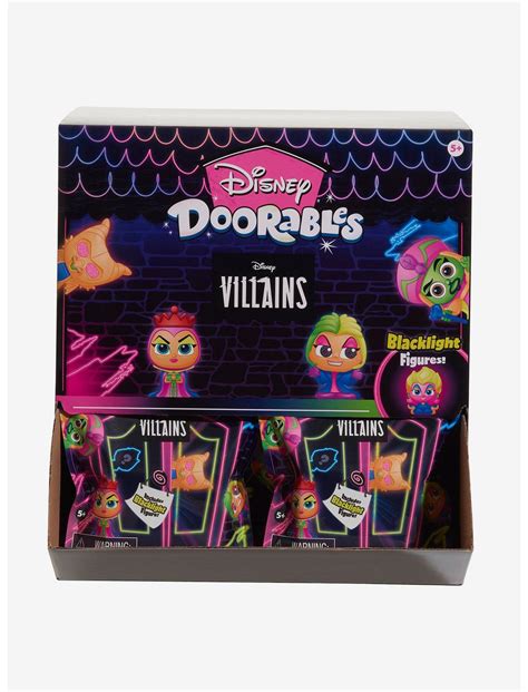 Disney Doorables Villains Blacklight Blind Bag Figure Hot Topic
