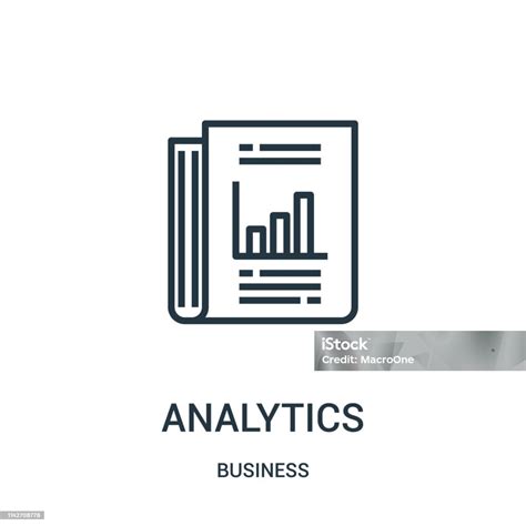 Ilustración De Vector De Icono De Análisis De La Colección De Negocios