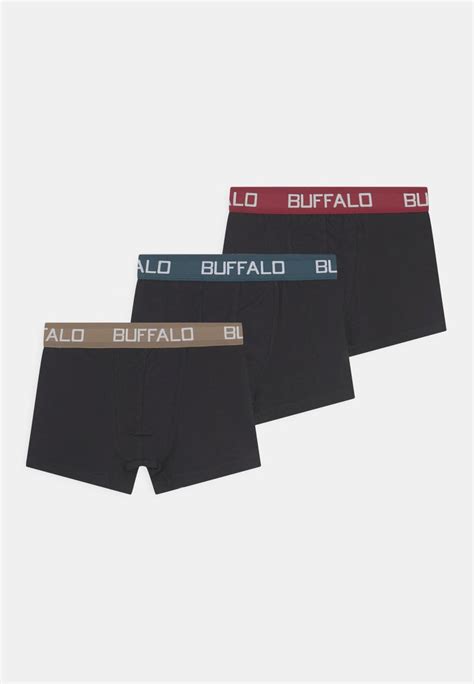 Buffalo Boxer Image 3 Pack Shorty Black Noir Zalando Fr