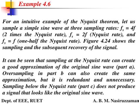Ppt According To The Nyquist Theorem The Sampling Rate Must Be