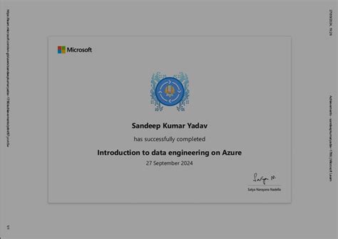 sandeep kumar yadav on linkedin microsoftlearn dataengineering