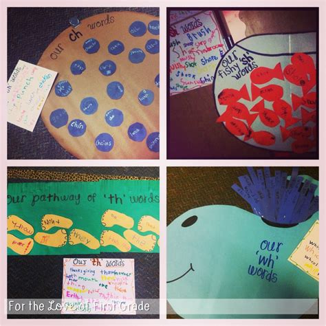 For The Love Of First Grade Digraph Crafts