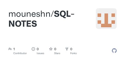 Github Mouneshnsql Notes