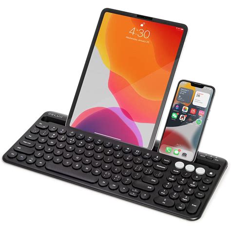 delux multi device wireless keyboard review perfect for multi taskers