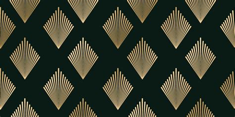 Luxury art deco seamless pattern background vector. Abstract elegant ...
