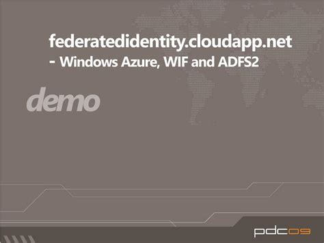 Ppt Enabling Single Sign On To Windows Azure Applications Powerpoint