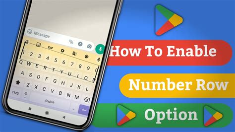 How To Enable Number Row Option On Google Keyboard Enable Number Row Option Number Row YouTube