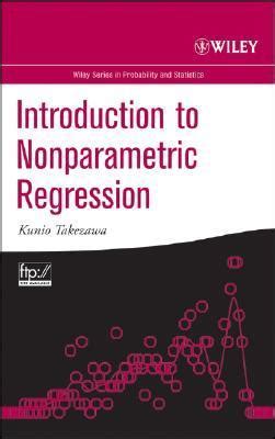 Introduction To Nonparametric Regression By K Takezawa Goodreads
