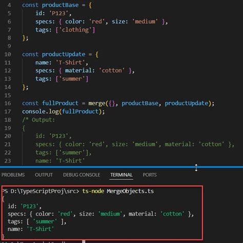 Merge Objects In Typescript