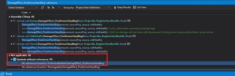 Visual Studio 2019 C Find All References Hides Symbols Without