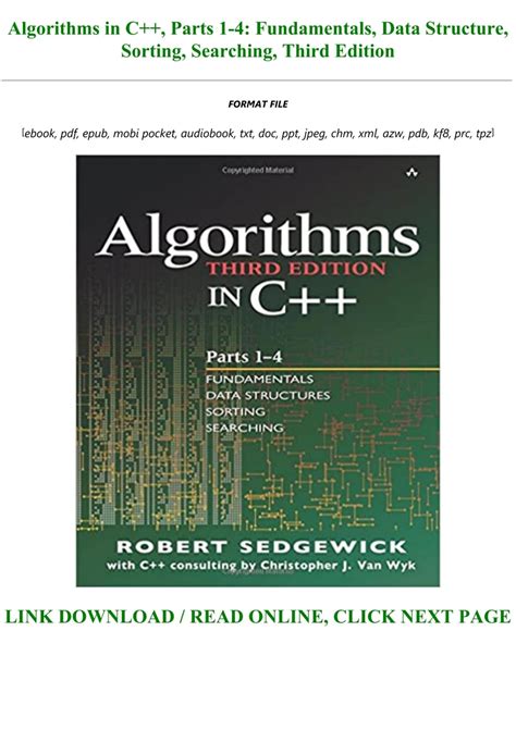 Download Ebook Algorithms In C Parts 1 4 Fundamentals Data Structure Sorting Searching