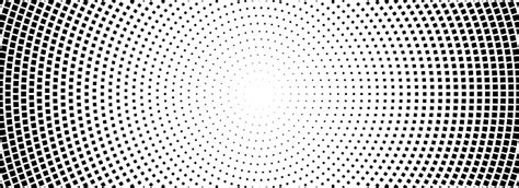 하프톤 동심원 점선 배경입니다 사각형 점 그라데이션 질감입니다 방사형 페이딩 만화 그라데이션 벽지 흑인과 백인 거칠고 거친 오버레이 그런 지 원형 흑백 팝 아트 배경 벡터