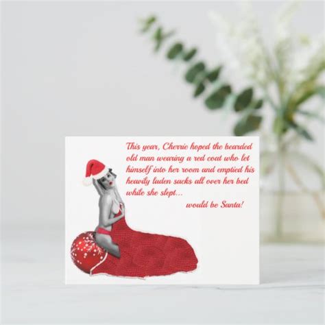 Funny Rude Risqu Humorous Pinup Girl Postcard Zazzle
