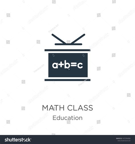 Math Class Icon Vector Trendy Flat Stock Vector Royalty Free