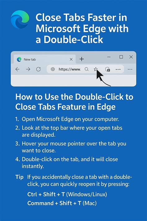 Close Tabs Faster In Microsoft Edge With A Double Click I Have A Pc