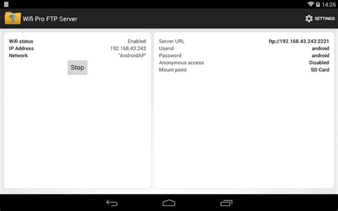 دانلود نرم افزار تبدیل گوشی به سرور Ftp Wifi Pro Ftp Server V1 9 5