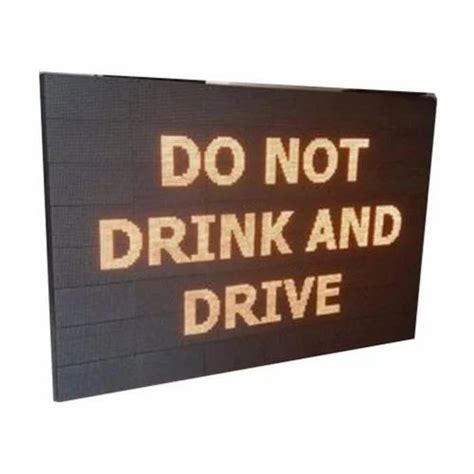 Metal LED VMS Variable Message Sign Boards Shape Rectangle At Unit In New Delhi